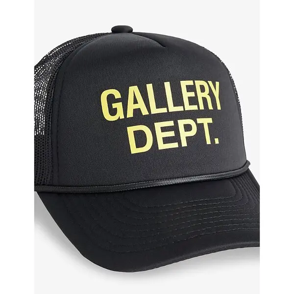 GALLERY DEPT. Logo-print Woven Trucker Cap - Black