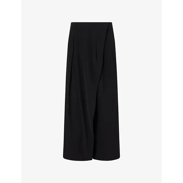 Issey Miyake Looped Wrap-front Woven Trousers