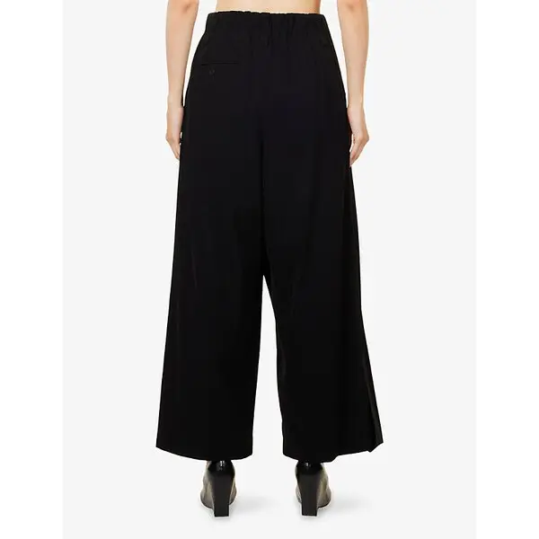 Issey Miyake Looped Wrap-front Woven Trousers