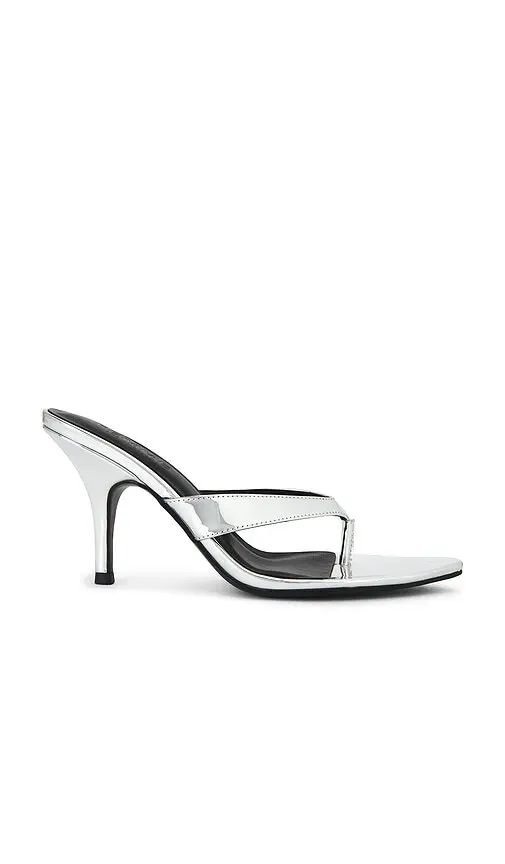 Femme La Tokyo Metallic Thong Heeled Sandals
