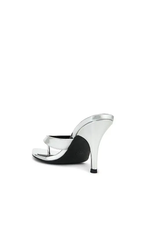 Femme La Tokyo Metallic Thong Heeled Sandals