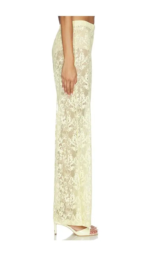 Amanda Uprichard Mariko Lace Trousers - Yellow