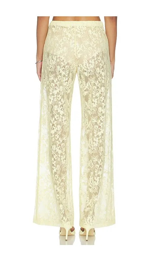 Amanda Uprichard Mariko Lace Trousers - Yellow