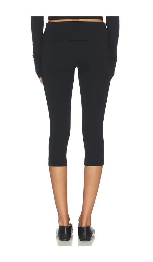 Eterne Foldover Capri Legging In . Also