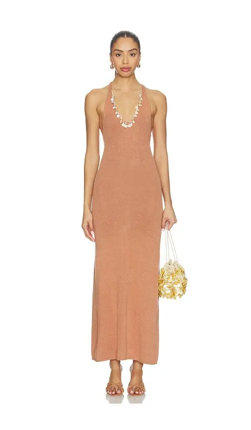 CAPITTANA Ignacia Maxi Dress - Brown
