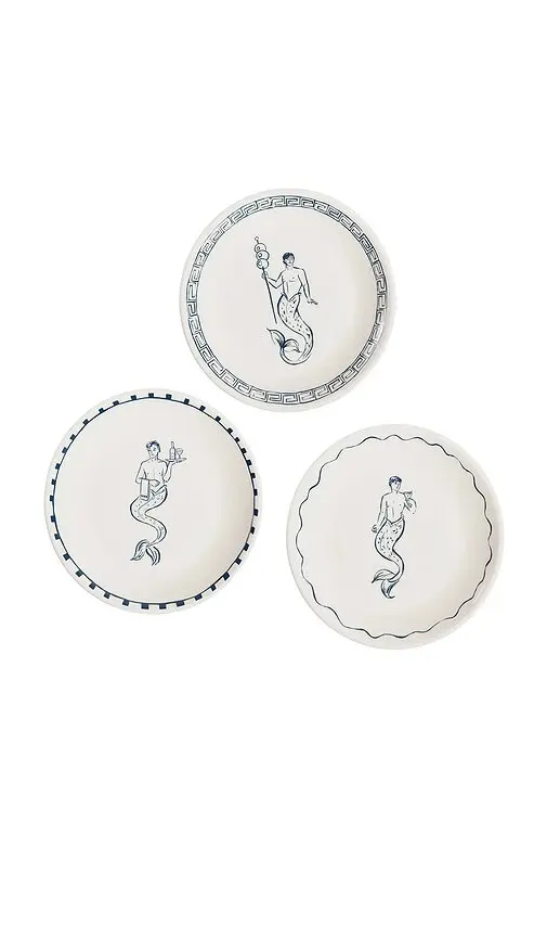 The Favorites The Salty Merman Appetizer Plates - White