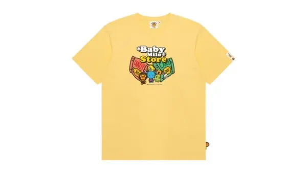 A BATHING APE Baby Milo Store Graphic Tee - Yellow