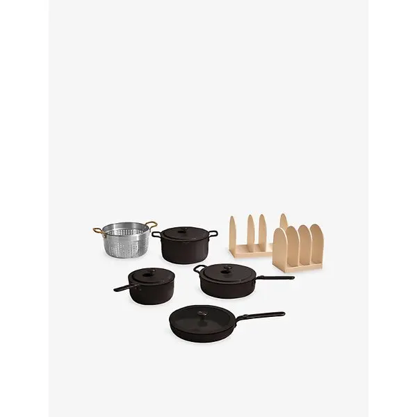 OUR PLACE Essentials 11-piece Aluminium Cookware Set - Char