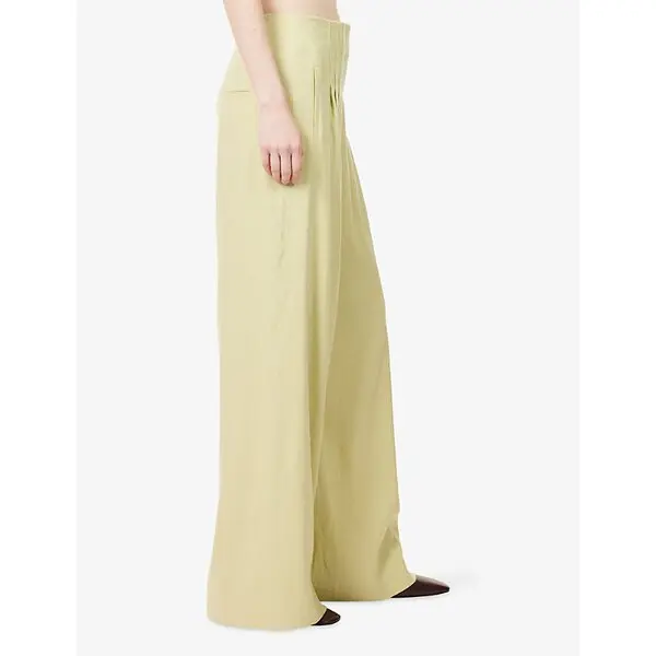 Veronica Beard Hoyt Wide-leg Pleated Trousers
