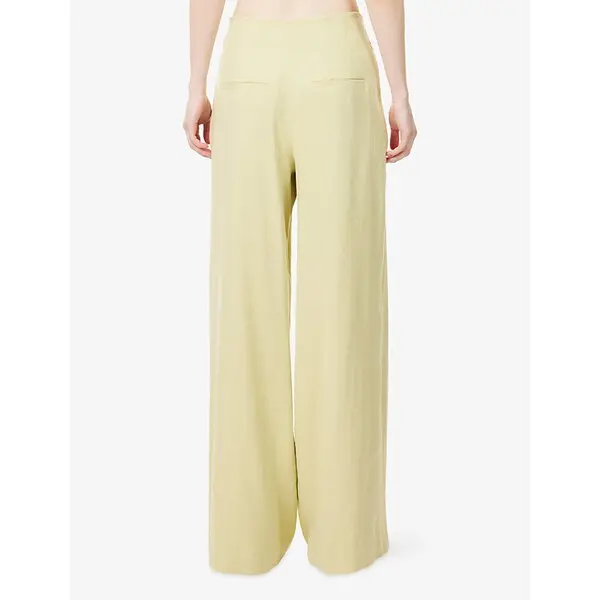 Veronica Beard Hoyt Wide-leg Pleated Trousers
