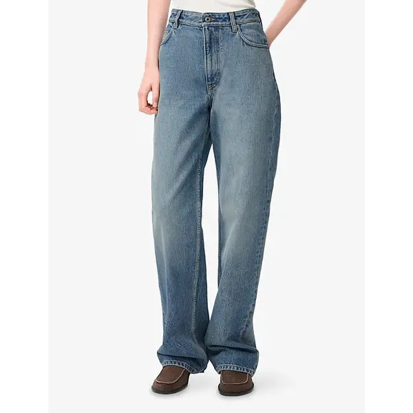 Loewe Faded-wash Straight-leg Denim Jeans
