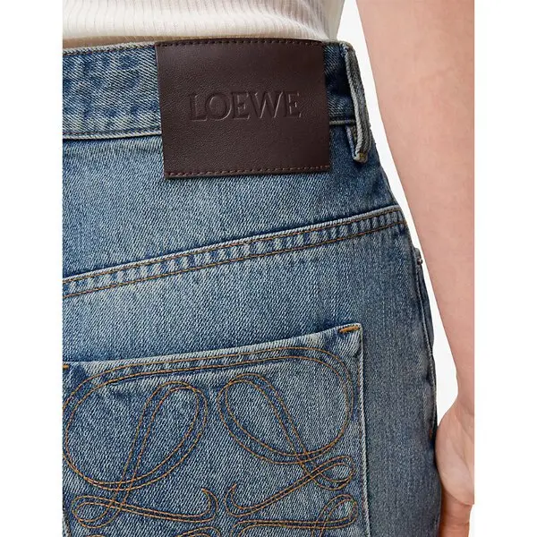 Loewe Faded-wash Straight-leg Denim Jeans