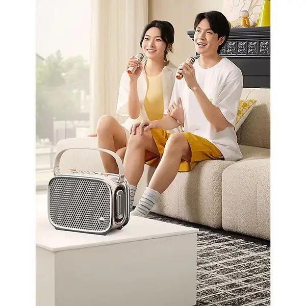 THE TECH BAR Portable Dual-mic Karaoke Machine