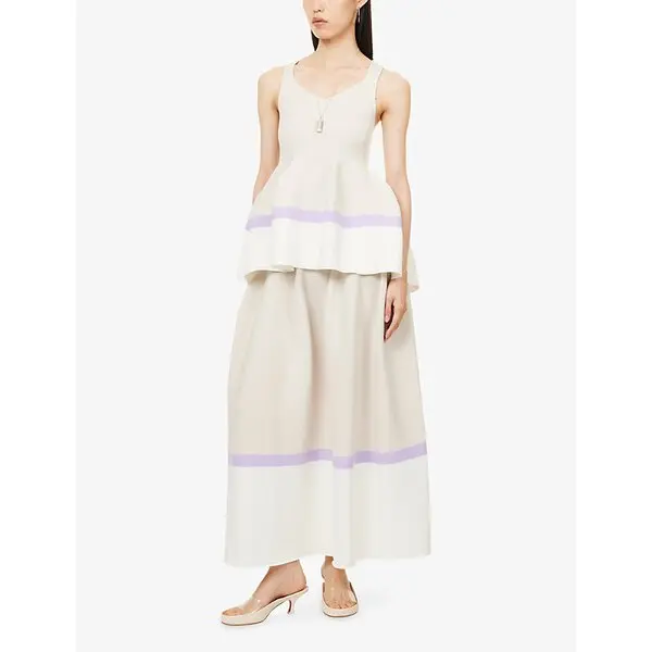 CFCL Sleeveless Flared-hem Knitted Top