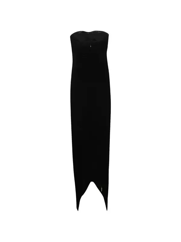 Roland Mouret Embellished Strapless Maxi Dress - Black