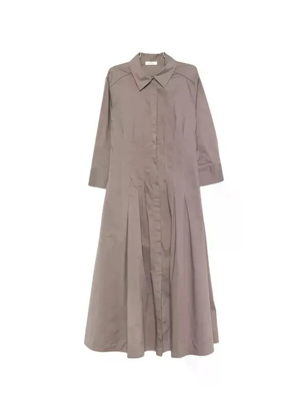 PANICALE Pleated Mini Shirt Dress