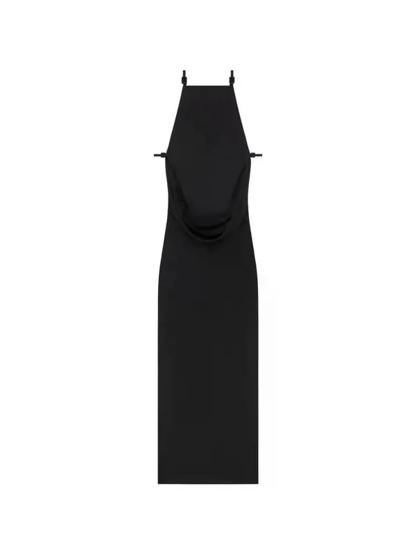 COURREGES Draped Detail Cut-out Maxi Dress