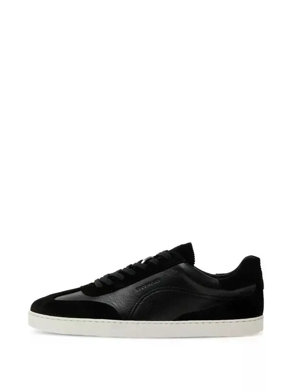 GROUNDIES Suede-panelled Leather Sneakers
