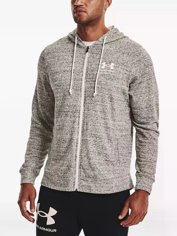 Under Armour Rival Terry Lc Fz Marl-pattern Zip-up Hoodie