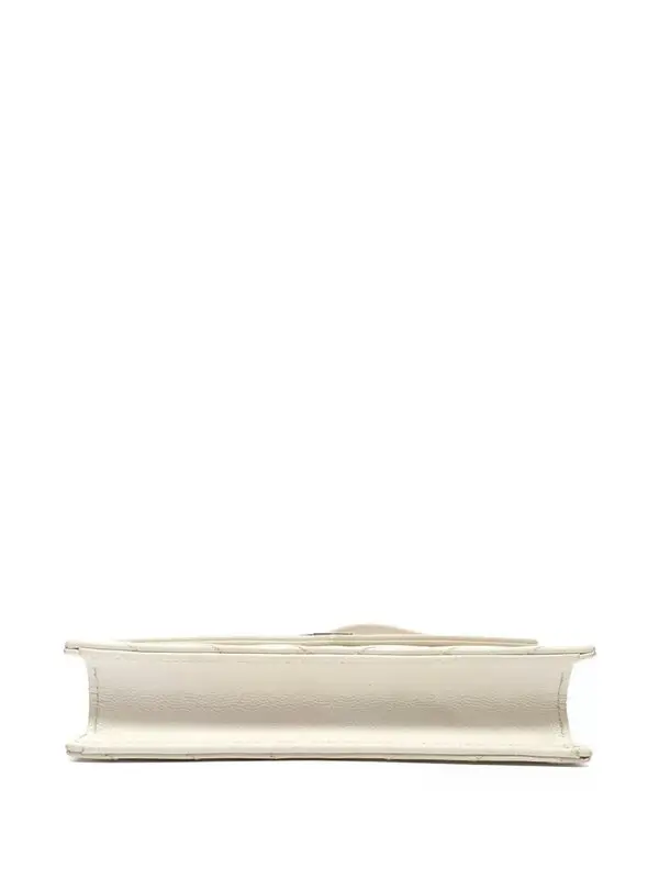 Saint Laurent Quilted Chain-link Shoulder Bag - White