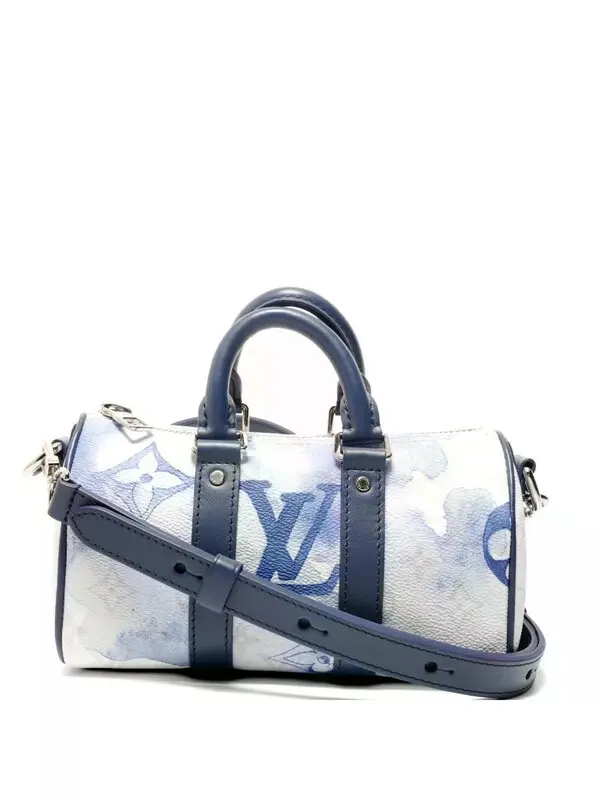 LOUIS VUITTON Watercolor Monogram Keepall Xs Shoulder Bag - White