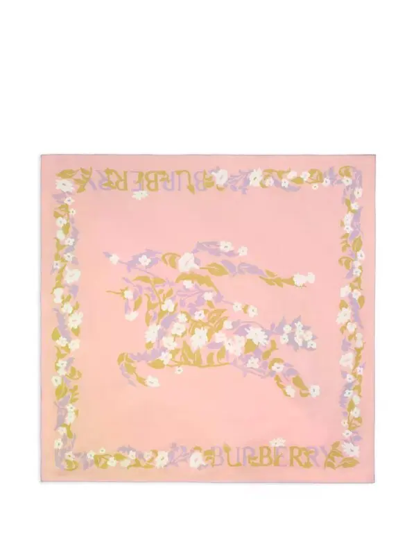 Burberry Floral Ekd Silk Scarf