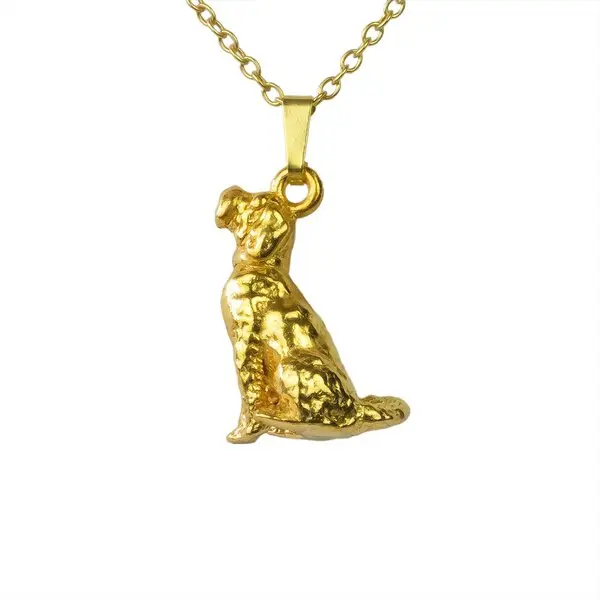 SIMON KEMP JEWELLERS Labradoodle Pendant In 18k And Sterling Silver - Gold