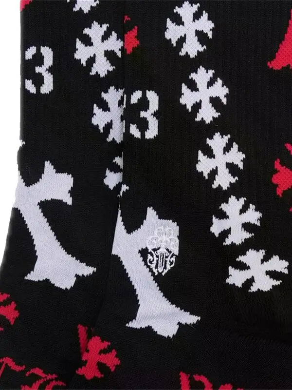 Chrome Hearts Intarsia Knit Socks