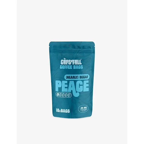 CUPS FULL Nearly Decaf Peace Coffee Bags 105g - One-color