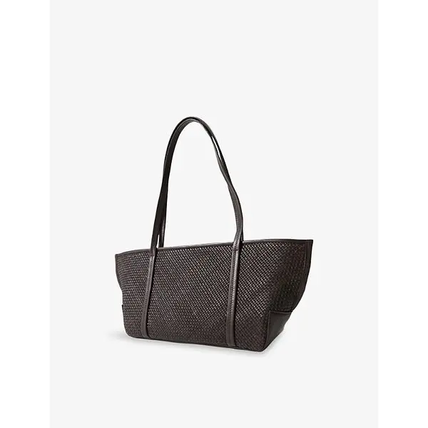 ST. AGNI Bateau Leather Tote Bag - Coffee
