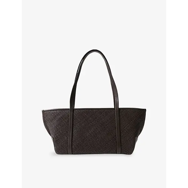 ST. AGNI Bateau Leather Tote Bag - Coffee
