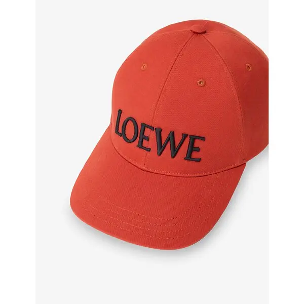 Loewe Embroidered Logo Baseball Cap - Red