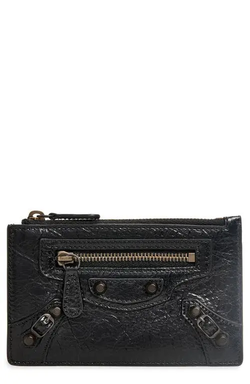 Balenciaga Le City Leather Card Case - 1000 Black