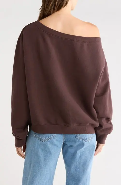Princess Polly One-shoulder Sweatshirt