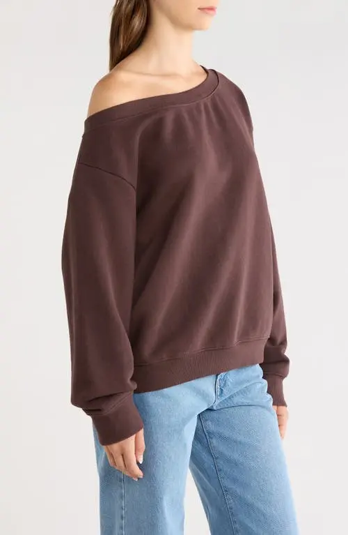 Princess Polly One-shoulder Sweatshirt