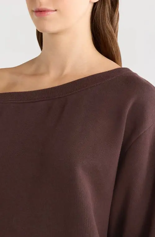 Princess Polly One-shoulder Sweatshirt