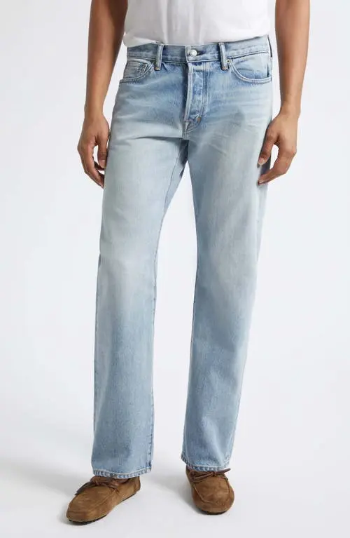 TOM FORD Selvedge 50 Straight Fit Jeans - Pale Blue Denim