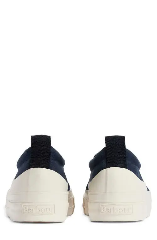 Barbour Cowan Canvas Slip-on Sneakers - Navy