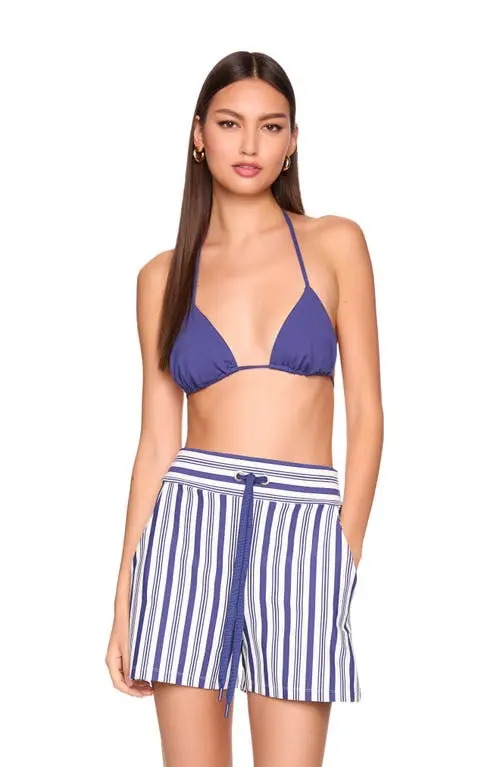 Susana Monaco Striped Drawstring Shorts - Night Life