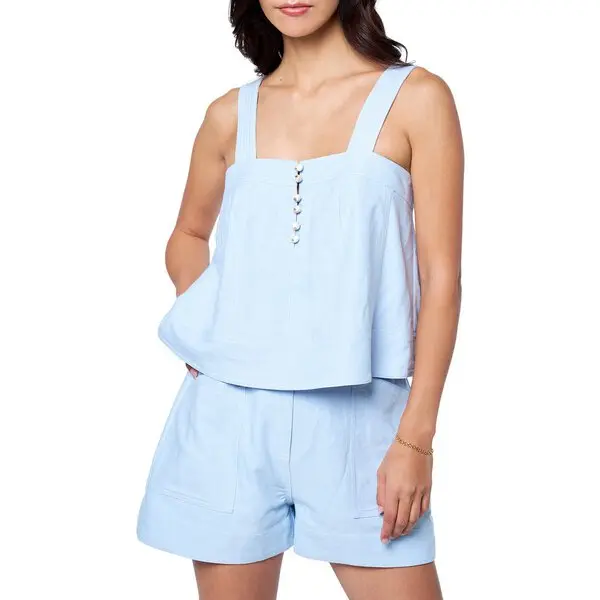 CIEBON Jaclyn Crop Tank - Light Blue