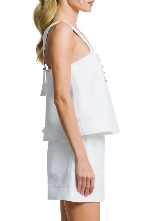 CIEBON Jaclyn Crop Tank - White