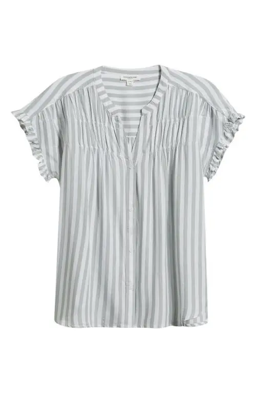 BEACHLUNCHLOUNGE Monaka Smocked Frill Top - Green Stone