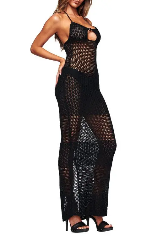 I.AM.GIA Marcy Crochet Halterneck Maxi Dress