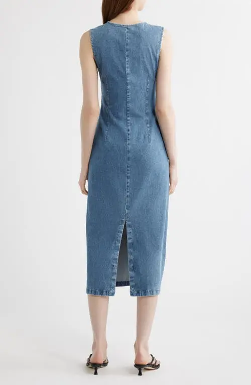 Rag & Bone Jasmine Denim Midi Tank Dress