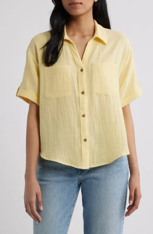 BEACHLUNCHLOUNGE River Gauze Shirt - Fresh Lemonade