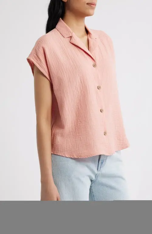 BEACHLUNCHLOUNGE Lexi Gauze Top - Daylily
