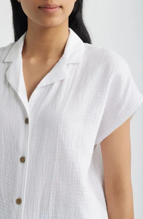 BEACHLUNCHLOUNGE Lexi Gauze Top - White