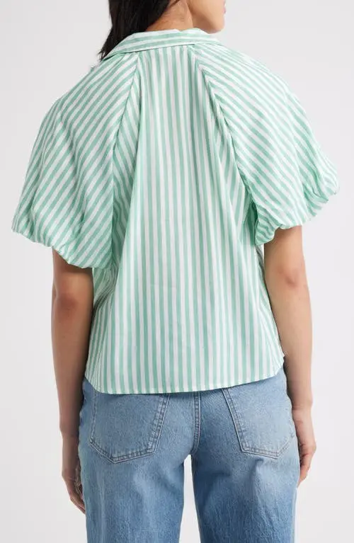 BEACHLUNCHLOUNGE Bianc Bubble Sleeve Top - Parrot Cay