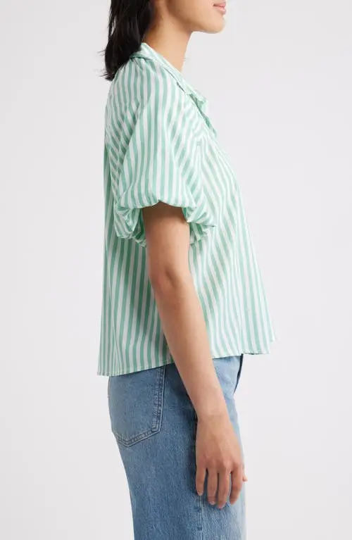 BEACHLUNCHLOUNGE Bianc Bubble Sleeve Top - Parrot Cay