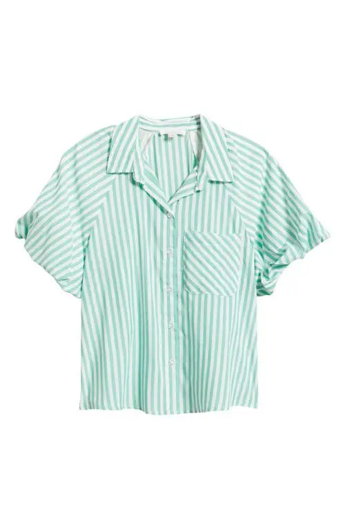 BEACHLUNCHLOUNGE Bianc Bubble Sleeve Top - Parrot Cay